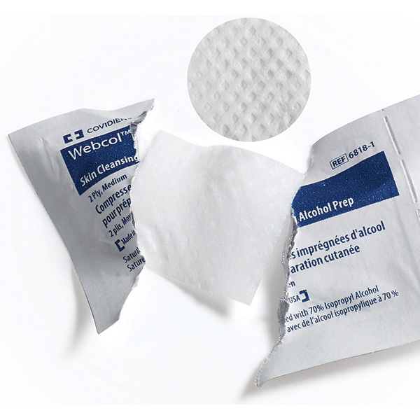 Covidien Webcol Alcohol Prep Swabs 2-Ply