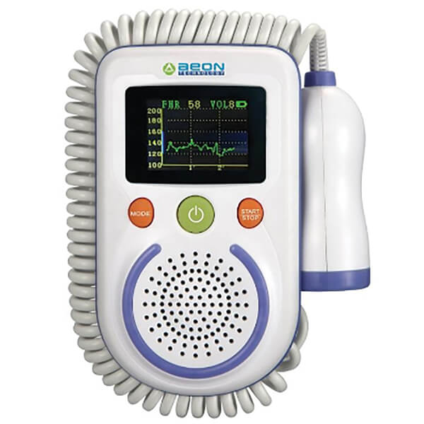 AEON A100D FOETAL DOPPLER WITH DUAL COLOR LCD DISPLAY | Diagmed